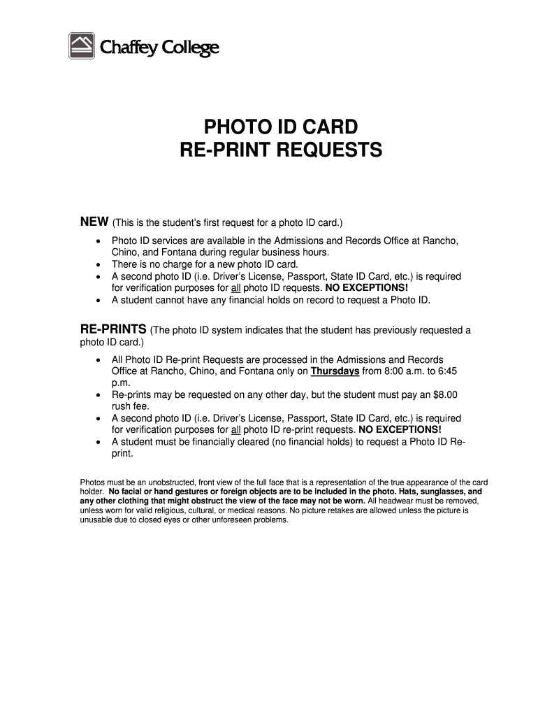 Fillable Online PHOTO ID CARD Fax Email Print - pdfFiller