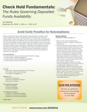 Fillable Online Check Hold Fundamentals: - Amazon Web Services Fax ...