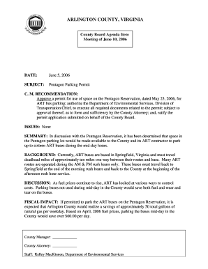 Fillable Online Pentagon Parking Permit Fax Email Print - pdfFiller