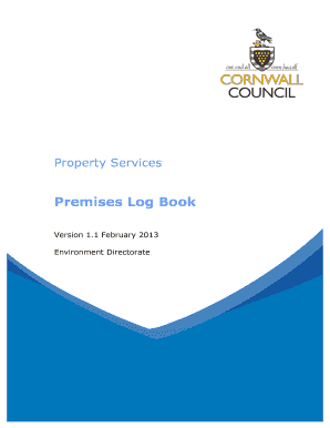 Fillable Online Premises Log Book Fax Email Print - pdfFiller