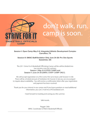 Swac Basketball Officials Camp - Fill Online, Printable, Fillable ...