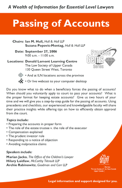 Fillable Online Passing Of Accounts - The Law Society of Upper Canada ...