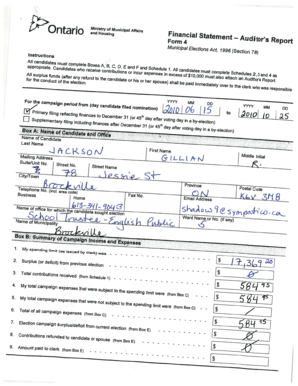 Fillable Online city brockville on Gillian R. Jackson - City of ...