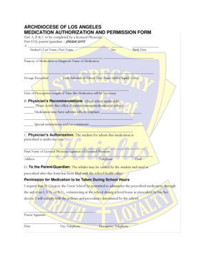 Fillable Online Medication release form for other medication.pdf - home ...