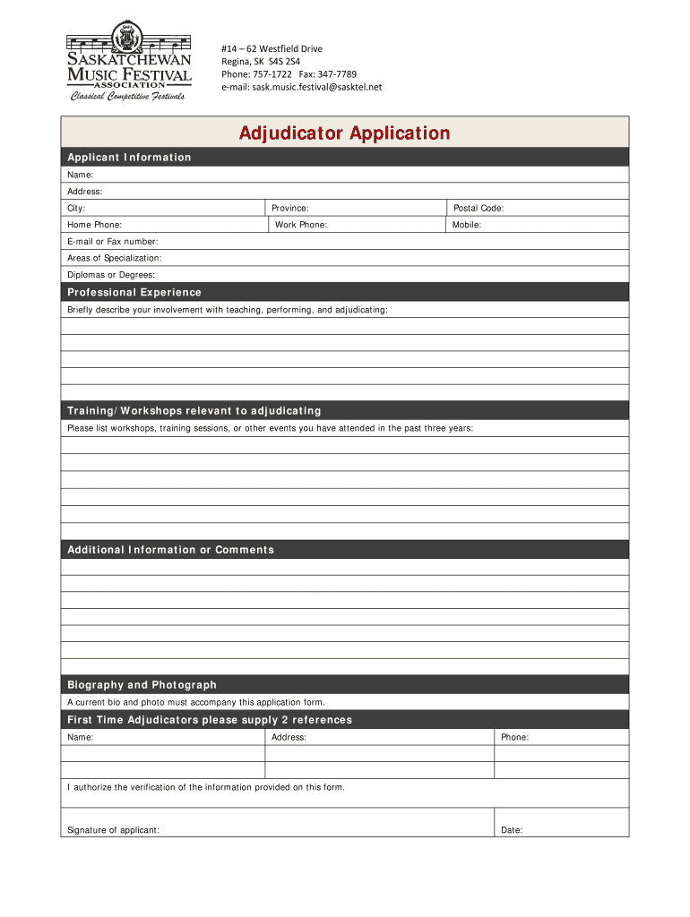 Fillable Online Adjudicator Information.pdf Fax Email Print - pdfFiller