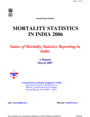 Fillable Online MORTALITY STATISTICS Fax Email Print - pdfFiller