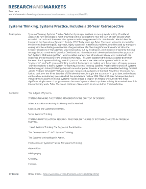 Fillable Online Systems Thinking, Systems Practice Fax Email Print ...