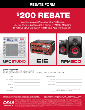 Fillable Online 200 REBATE Fax Email Print - pdfFiller