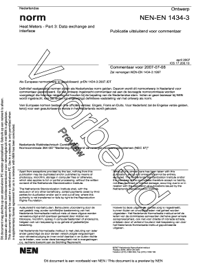 Fillable Online nen NEN-EN 1434-3 Fax Email Print - pdfFiller
