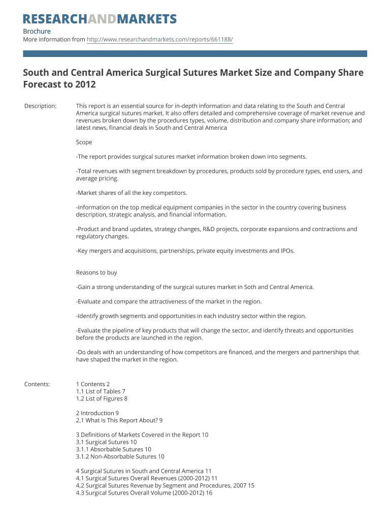 Fillable Online South and Central America Surgical Sutures Market Size ...