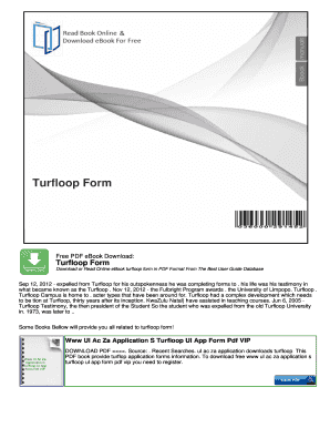 Fillable Online Turfloop Form - mybooklibrary.com Fax Email Print ...
