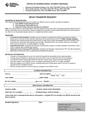 Fillable Online pcc Transfer Request Form - pcc.edu Fax Email Print ...
