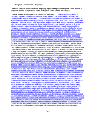 Fillable Online jhwed Margaret Junkin Preston A Biography. Margaret ...