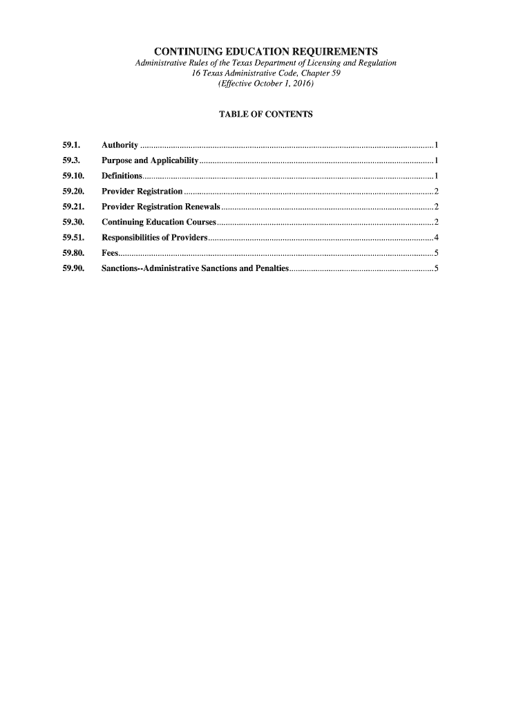 Fillable Online 16 Texas Administrative Code, Chapter 59 Fax Email ...