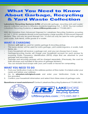 Lakeshore Recycling Wheaton - Fill Online, Printable, Fillable, Blank ...