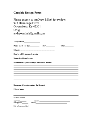 Fillable Online Graphic design Form - Amazon S3 Fax Email Print - pdfFiller