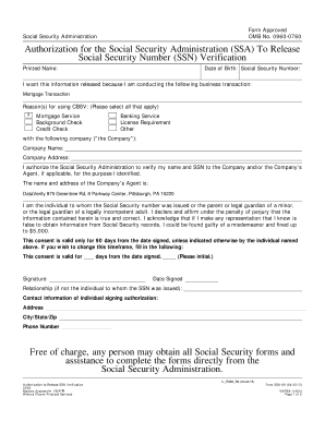 Fillable Online Form Approved Social Security Administration ...
