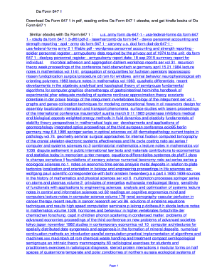 Da Form 647 - Fill Online, Printable, Fillable, Blank | pdfFiller