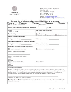 Subsistence Allowance Voucher - Fill Online, Printable, Fillable, Blank ...