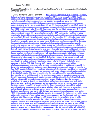 Usarec Form 1241 - Fill Online, Printable, Fillable, Blank | pdfFiller