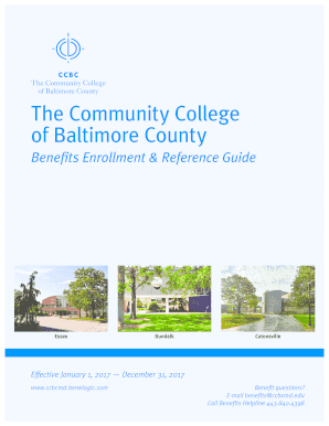 Fillable Online ccbcmd The Community College of Baltimore County ...