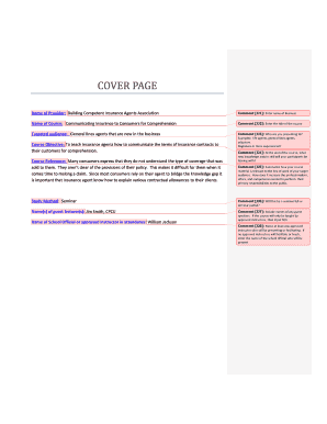 Fillable Online Example Seminar Format Fax Email Print - pdfFiller