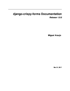 Fillable Online readthedocs django-crispy-forms Documentation - Read ...