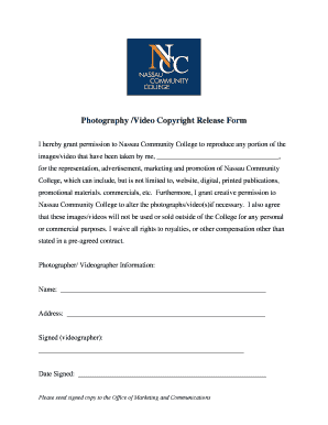 11 Printable copyright release form for photographers pdf Templates ...