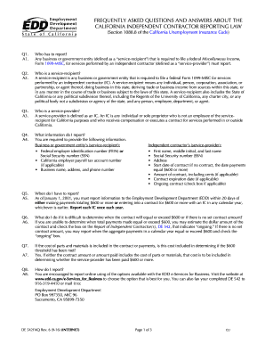 Fillable Online edd ca Frequently asked questions and answers about the ...