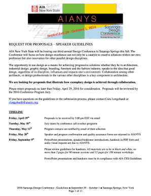 Fillable Online aianys request for proposals speaker guidelines - AIA ...