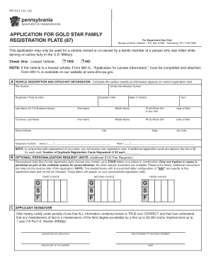 Fillable Online APPLICATION FOR GOLD STAR FAMILY Fax Email Print ...