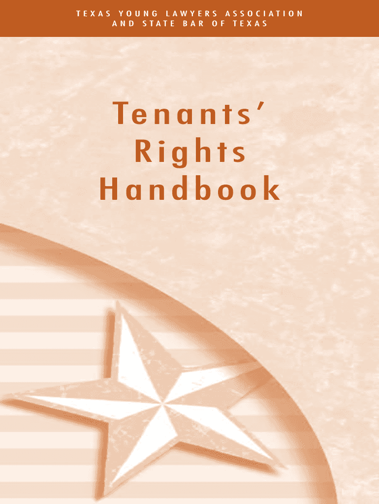 Fillable Online tyla Tenants' Rights Handbook - Texas Young Lawyers ...