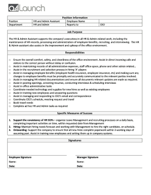 Fillable Online Sample - HR / Admin Assistant Fax Email Print - pdfFiller