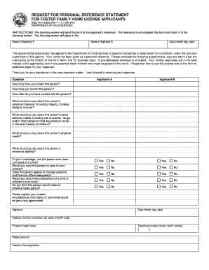 Fillable Online forms in Request For Personal Reference Statement For ...