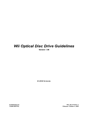Wii Optical Disc - Fill Online, Printable, Fillable, Blank | pdfFiller