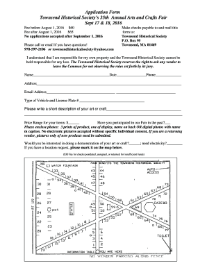 Fillable Online townsendhistoricalsociety Application Form Townsend ...