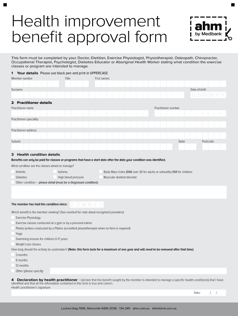 Fillable Online benefit approval form Fax Email Print - pdfFiller