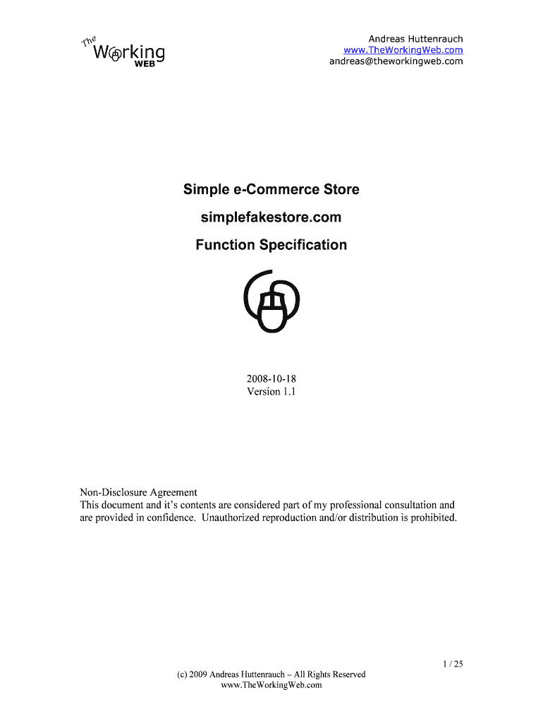 Fillable Online Simple e-Commerce Store simplefakestore.com Function ...