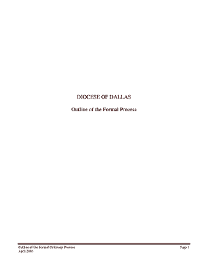 Fillable Online cathdal Outline of the Formal Process Fax Email Print ...