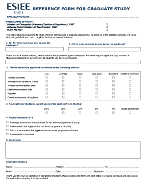 Fillable Online Reference form. Reference form Fax Email Print - pdfFiller