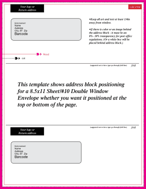 Fillable Online This template shows address block positioning for a 8 ...