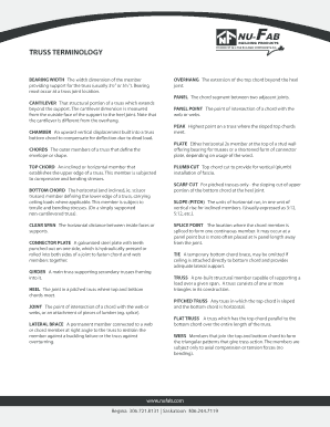 Fillable Online Truss Terminology Fax Email Print - pdfFiller
