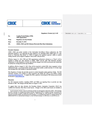 Fillable Online RG11-165 - CBOE, CBSX and ISG Enhance Electronic Blue ...
