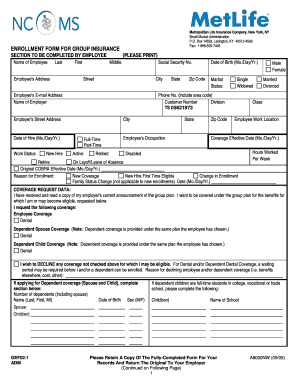 Fillable Online Div 0345 NCMS Enrollment form-blank.doc Fax Email Print ...