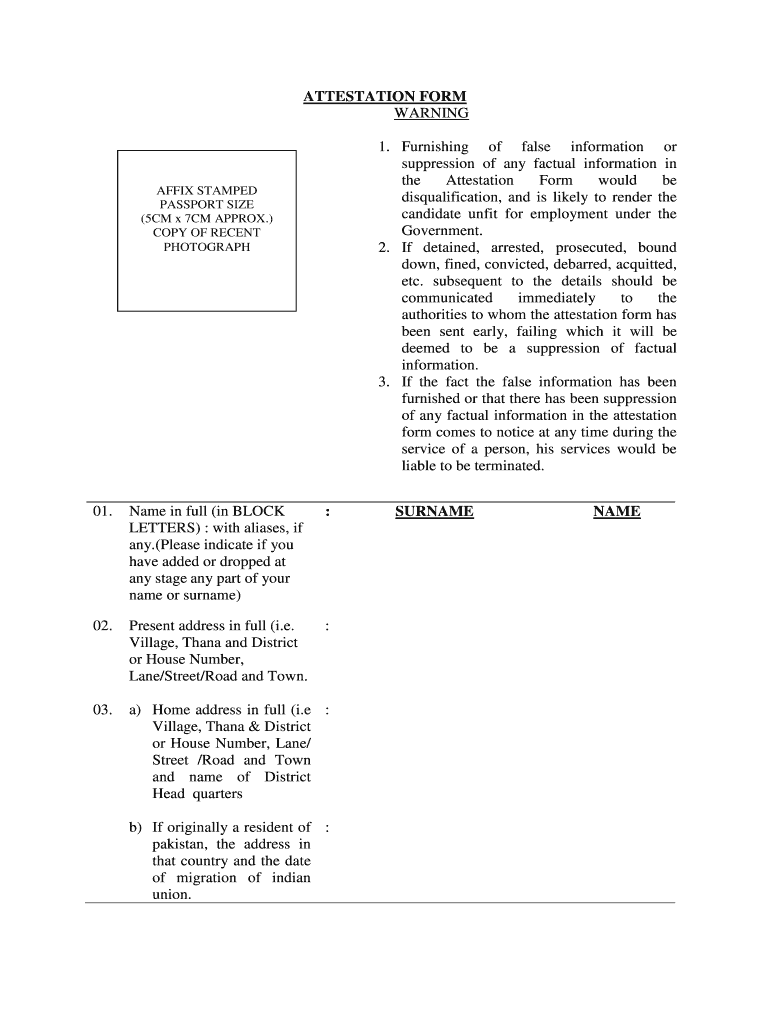 Fillable Online attestation form - JIPMER Fax Email Print - pdfFiller