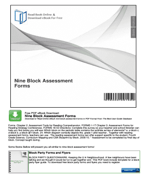 Fillable Online Nine Block Assessment Forms - mybooklibrary.Com Fax ...