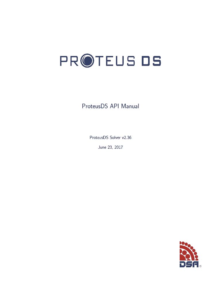 Fillable Online ProteusDS API Manual Fax Email Print - pdfFiller