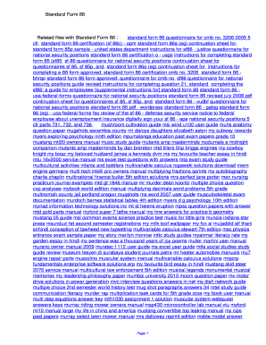 Fillable Online vudbf Standard Form 86. Standard Form 86 Fax Email ...