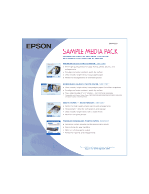 Fillable Online Media Paper Pack Fax Email Print - pdfFiller