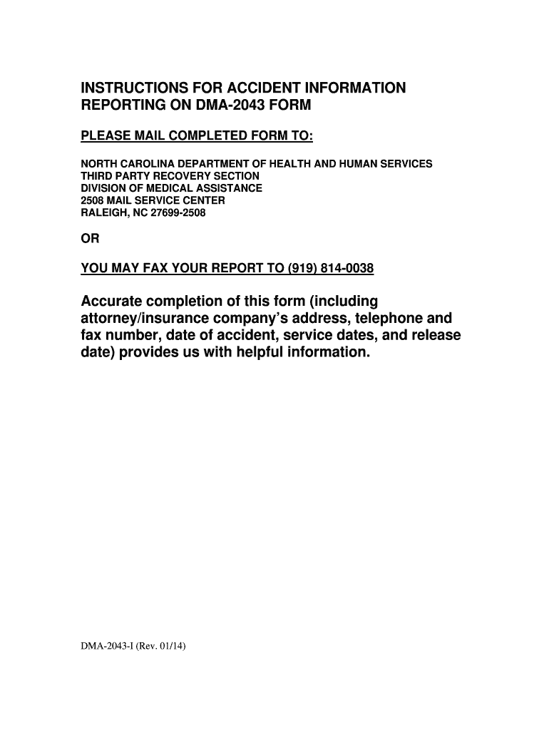 Fillable Online DMA2043-I-ia.pdf. Instructions for Accident Information ...